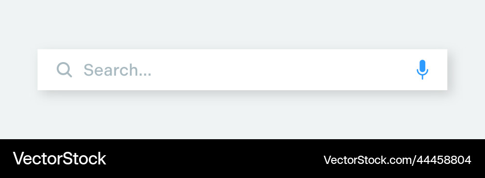 Search bar template internet browser engine Vector Image