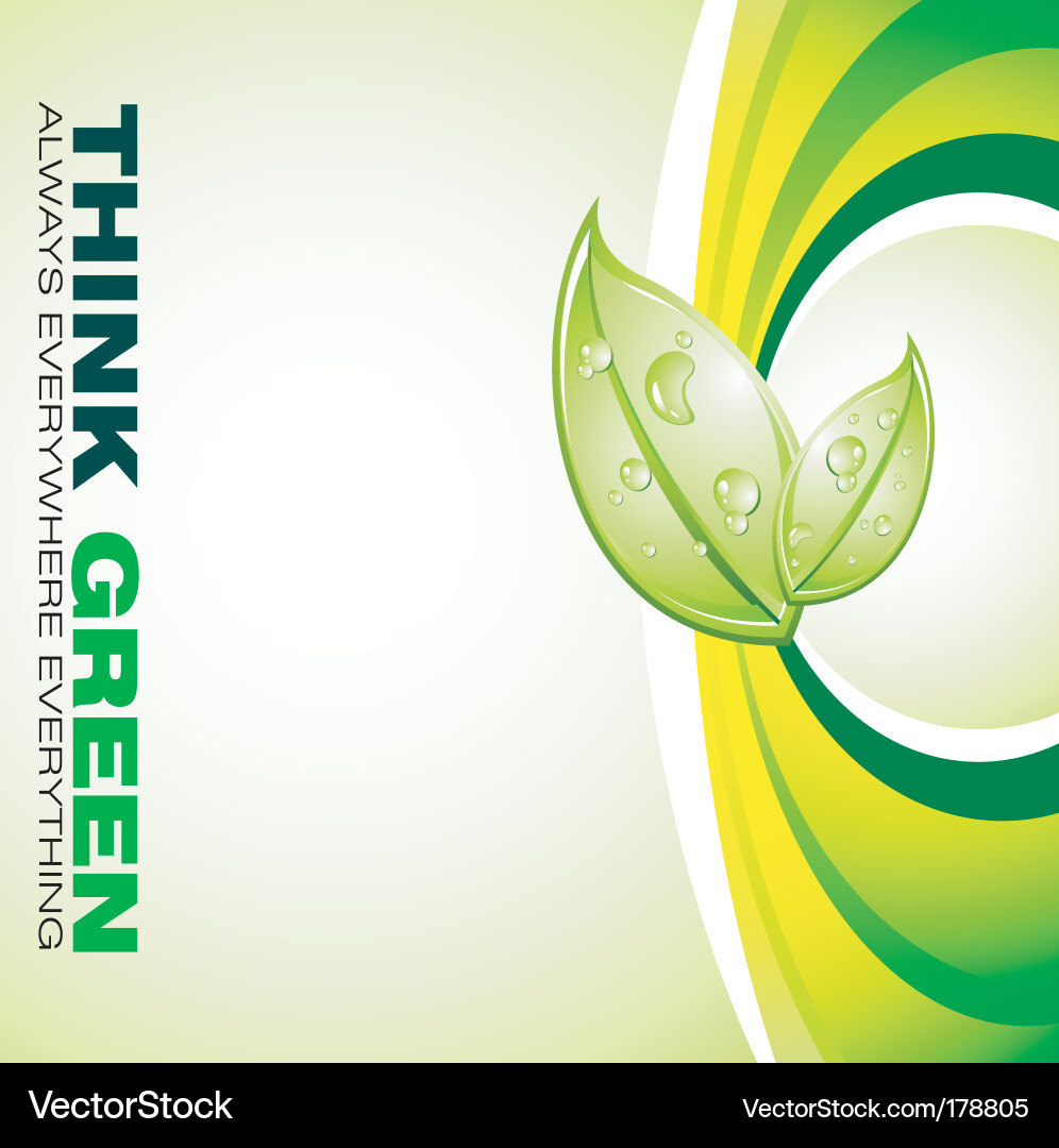 Ecology background Royalty Free Vector Image - VectorStock