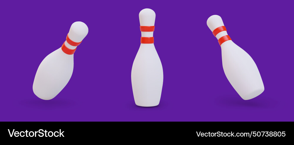 Set of realistic skittles vertical starting Vector Image