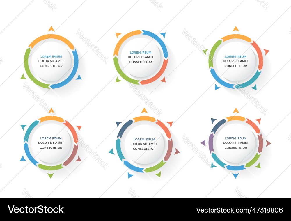 Circle arrows Royalty Free Vector Image - VectorStock