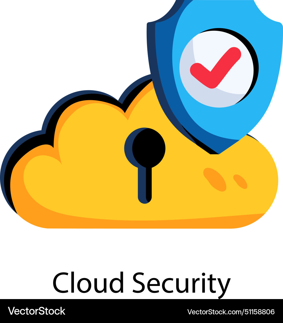 Cloud security Royalty Free Vector Image - VectorStock