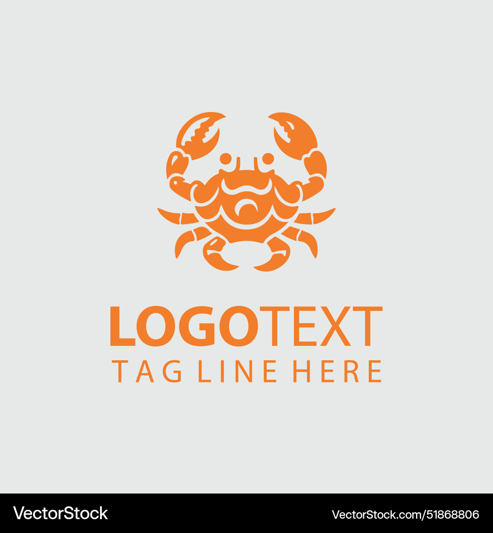 Crab logo Royalty Free Vector Image - VectorStock