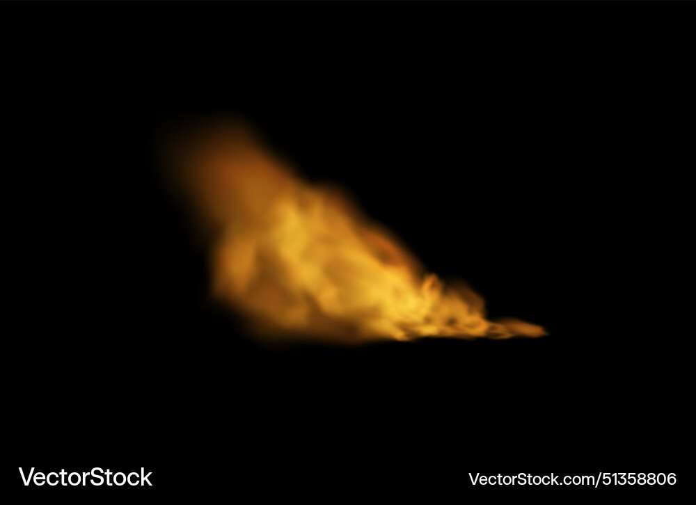 Fiery ground smoke and flames Royalty Free Vector Image