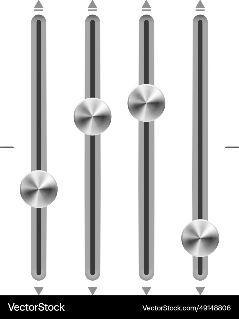 High detailed of metallic controller Royalty Free Vector