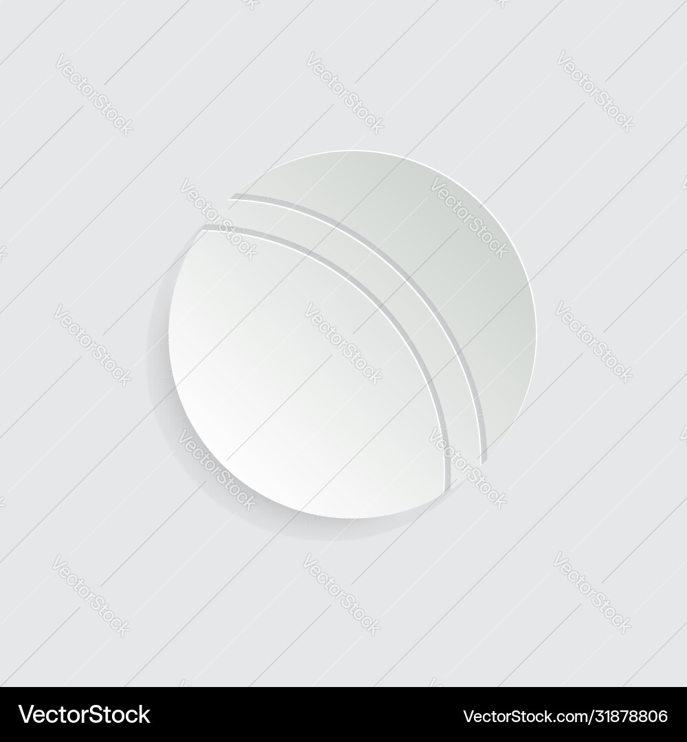 Paper ball icon cartoon Royalty Free Vector Image