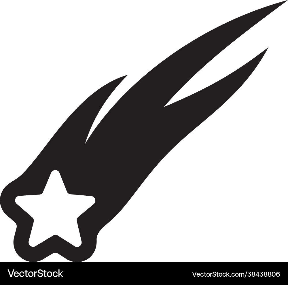 Shooting star Royalty Free Vector Image - VectorStock
