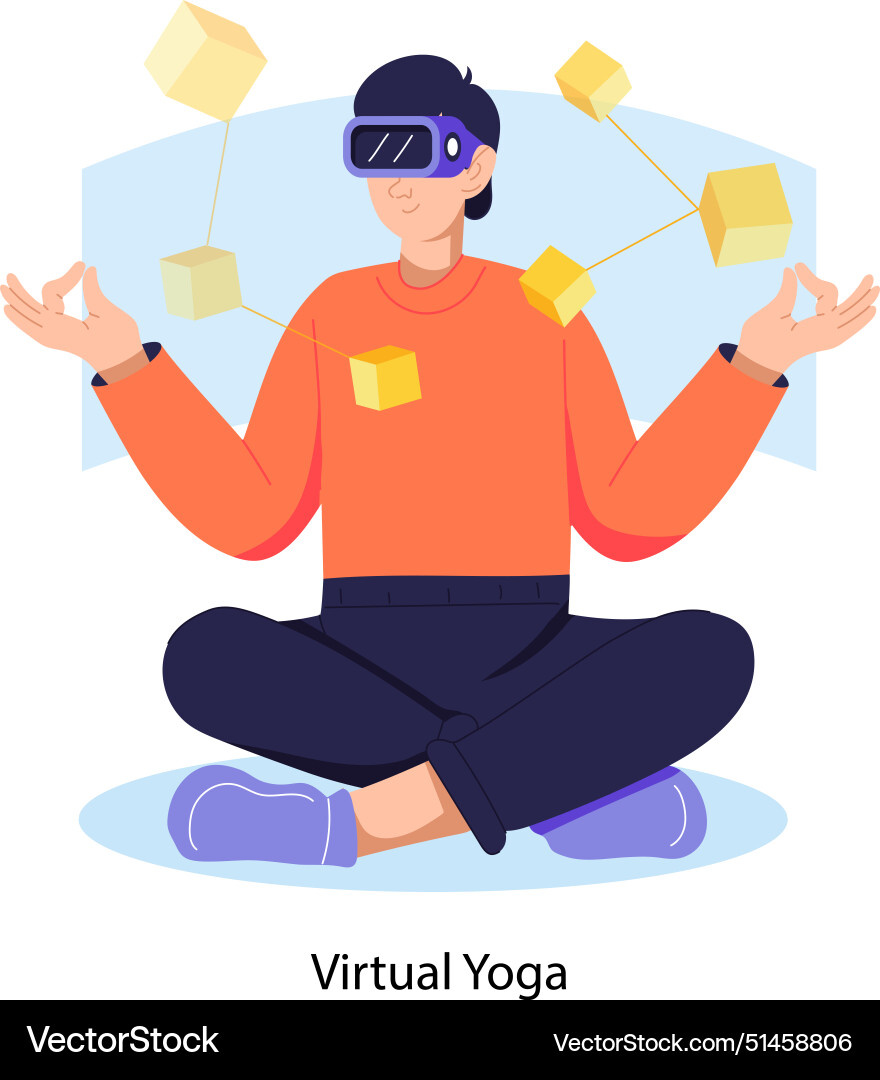 Vr workout Royalty Free Vector Image - VectorStock