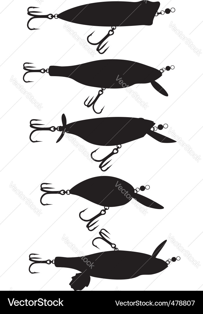 Fishing lure Royalty Free Vector Image - VectorStock