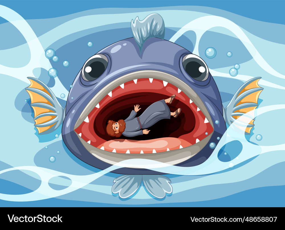 Images Of Jonah And The Big Fish Jonah And The Big Fish Coloring Page