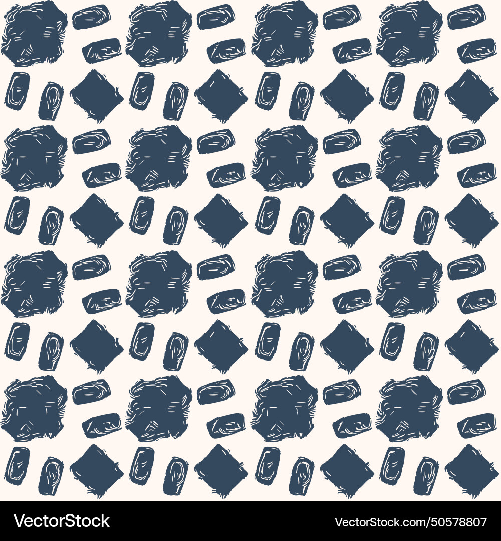 Seamless pattern with a simple abstract drawing Vector Image