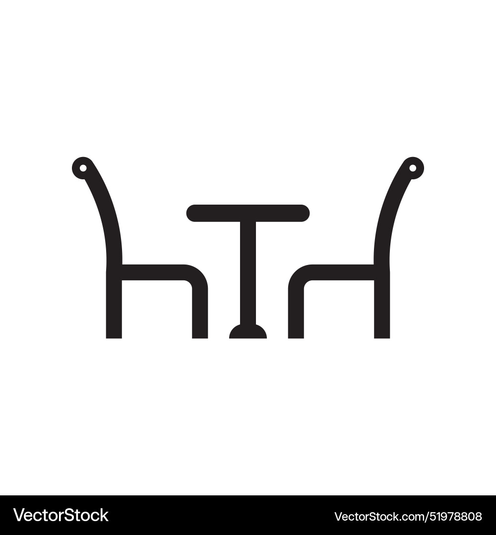 Dining table icon Royalty Free Vector Image - VectorStock