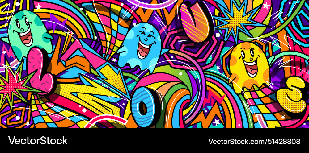 Graffiti doodle art Royalty Free Vector Image - VectorStock