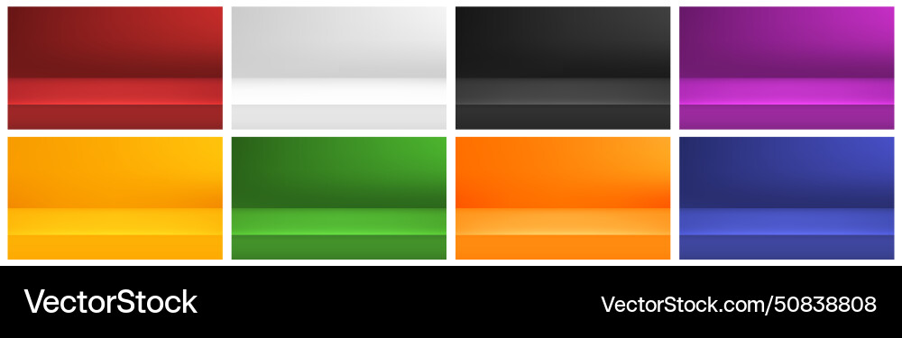 Realistic background tables for photos Royalty Free Vector