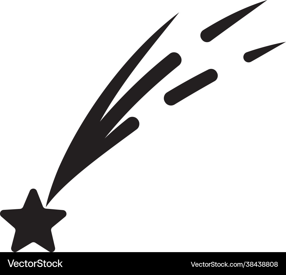 Shooting star Royalty Free Vector Image - VectorStock