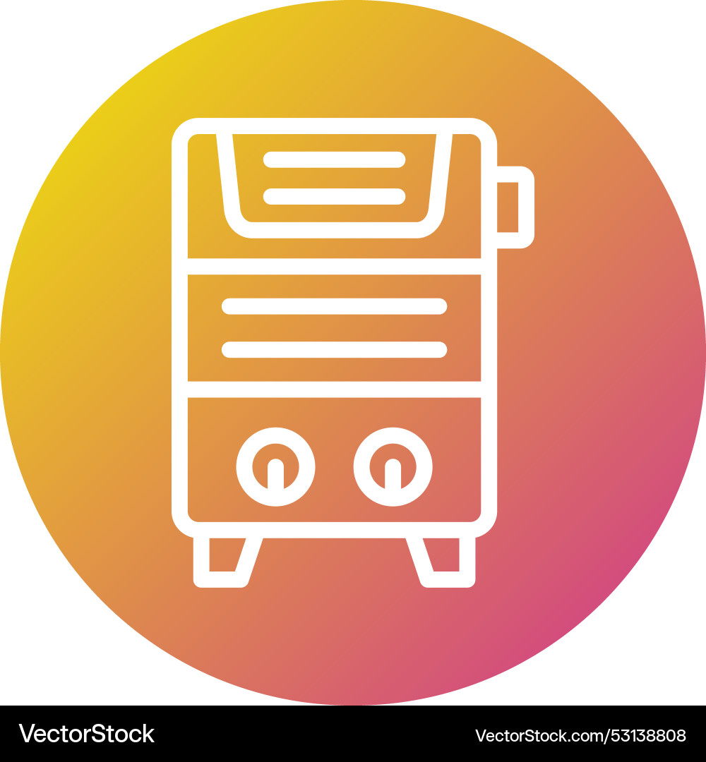 Water heater icon design Royalty Free Vector Image