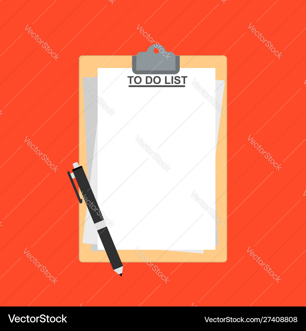 White checklist questionnaire paper square box Vector Image