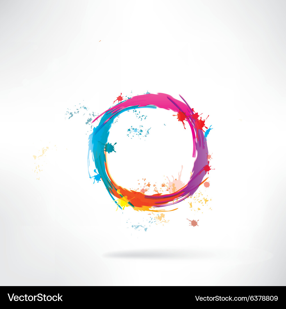 Abstract background with splash Royalty Free Vector Image
