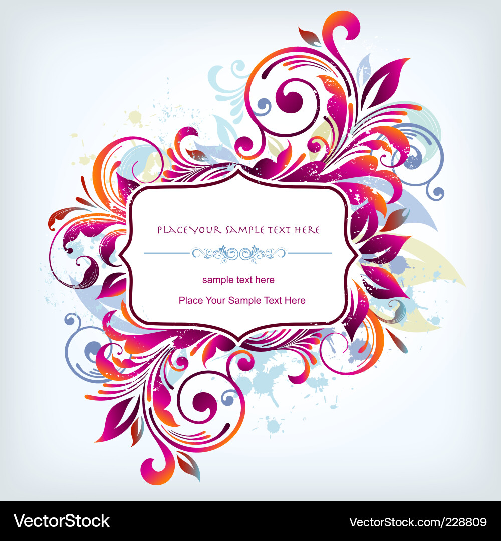 Floral print Royalty Free Vector Image - VectorStock