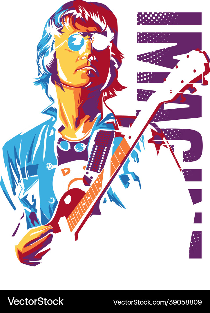John Lennon Portrait Royalty Free Vector Image