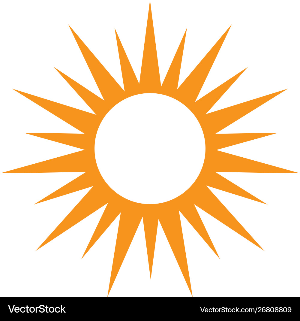Radiant Sun Logo Royalty Free Vector Image - VectorStock