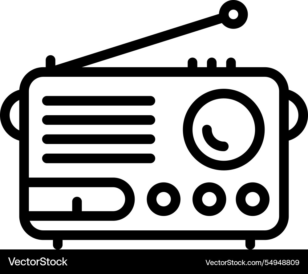 Radio Royalty Free Vector Image - VectorStock