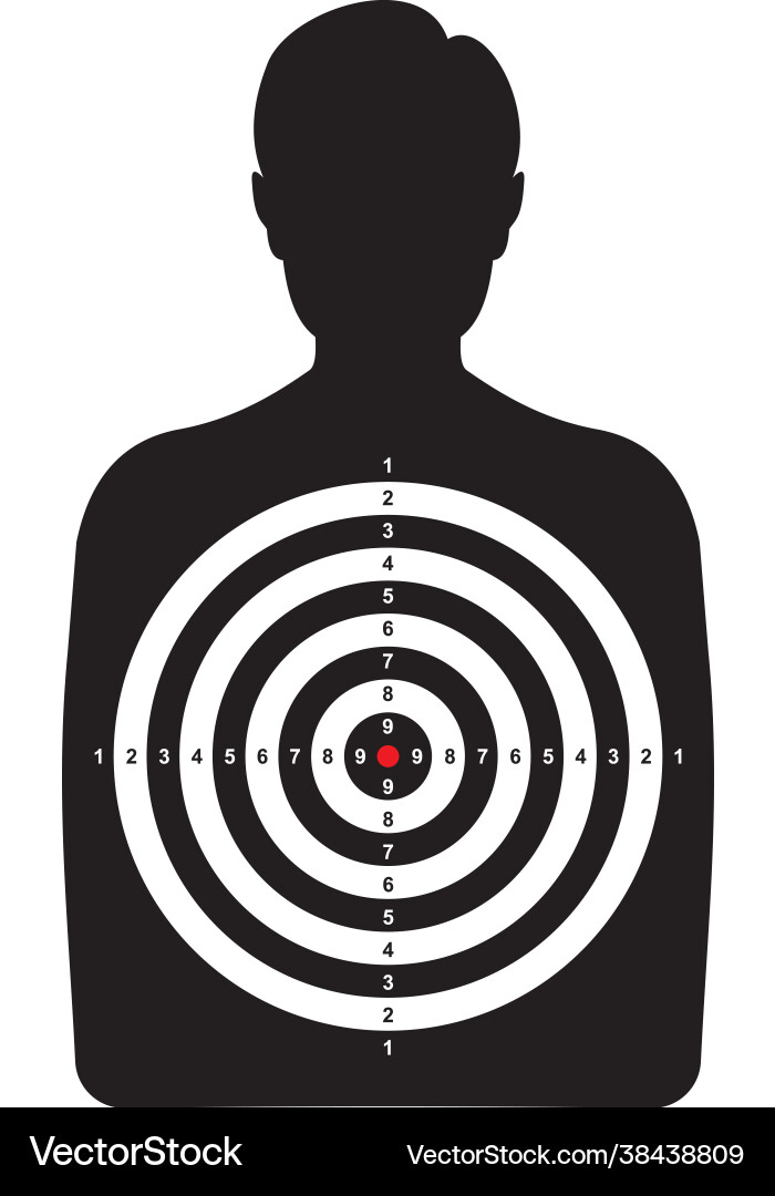 Shooting target Royalty Free Vector Image - VectorStock