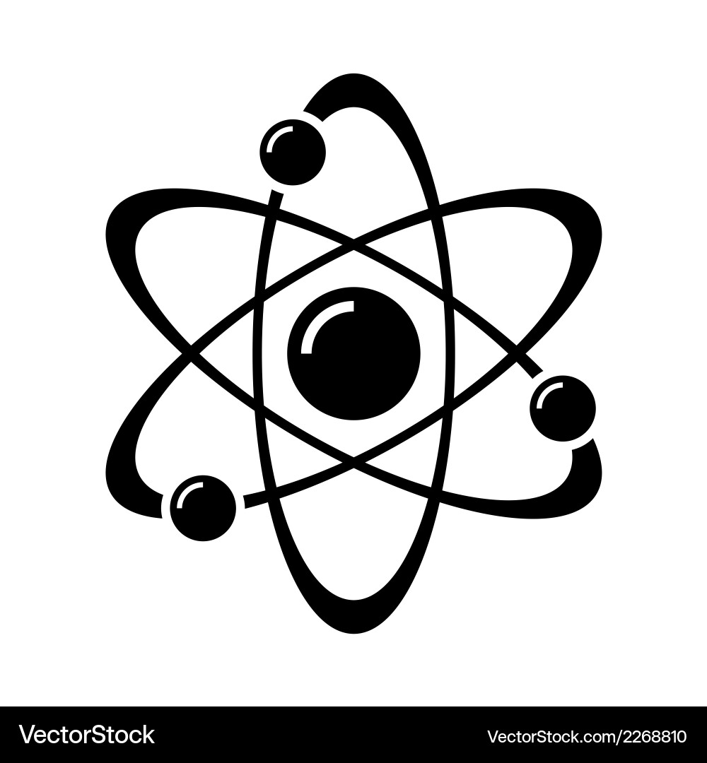 Atomic Nucleus Symbol Royalty Free Vector Image