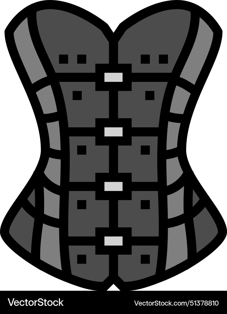 Corsets goth subculture color icon Royalty Free Vector Image Corsets goth subculture color icon Royalty Free Vector Image