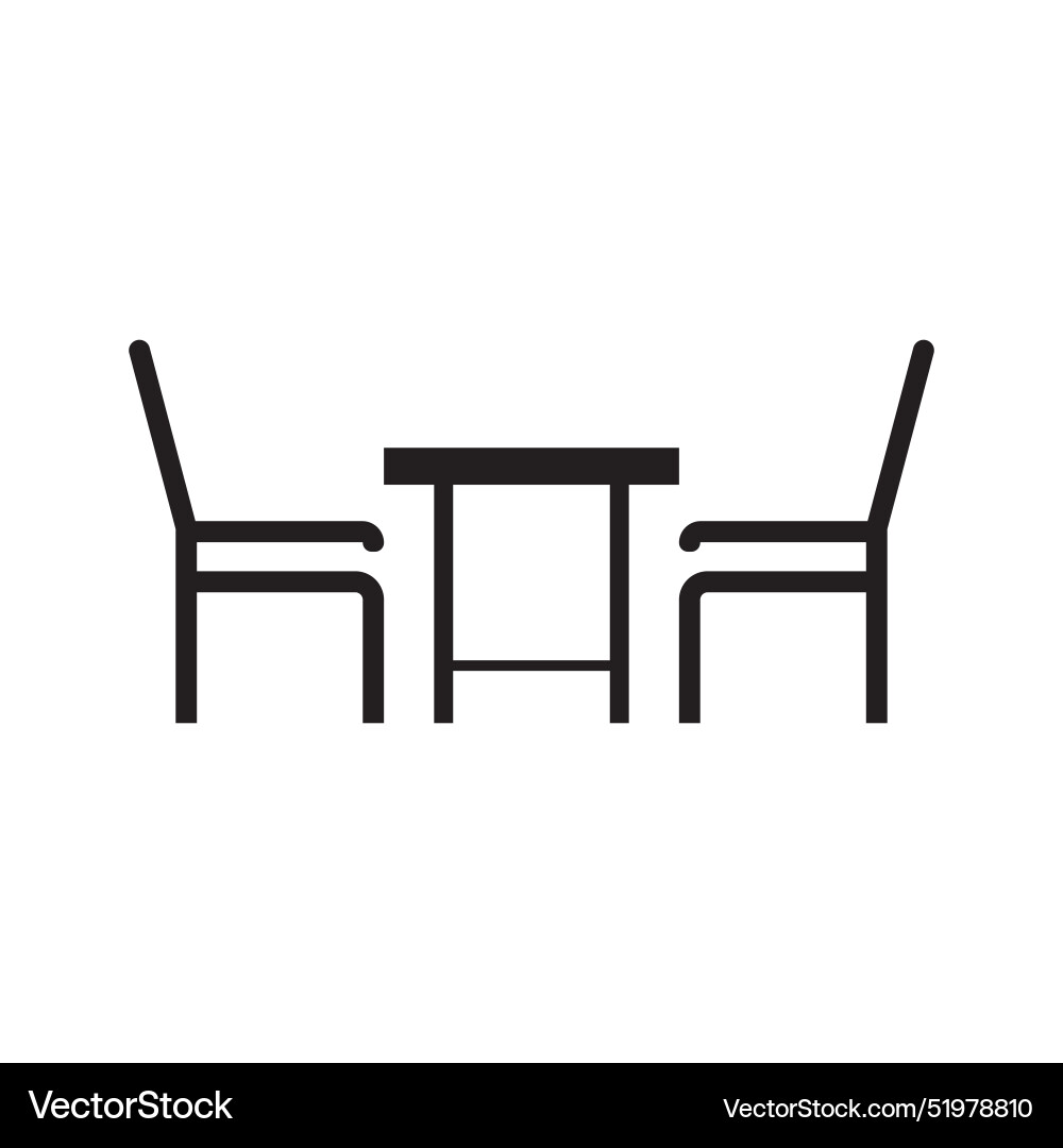 Dining table icon Royalty Free Vector Image - VectorStock