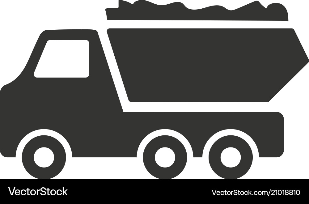 Dump truck icon Royalty Free Vector Image - VectorStock