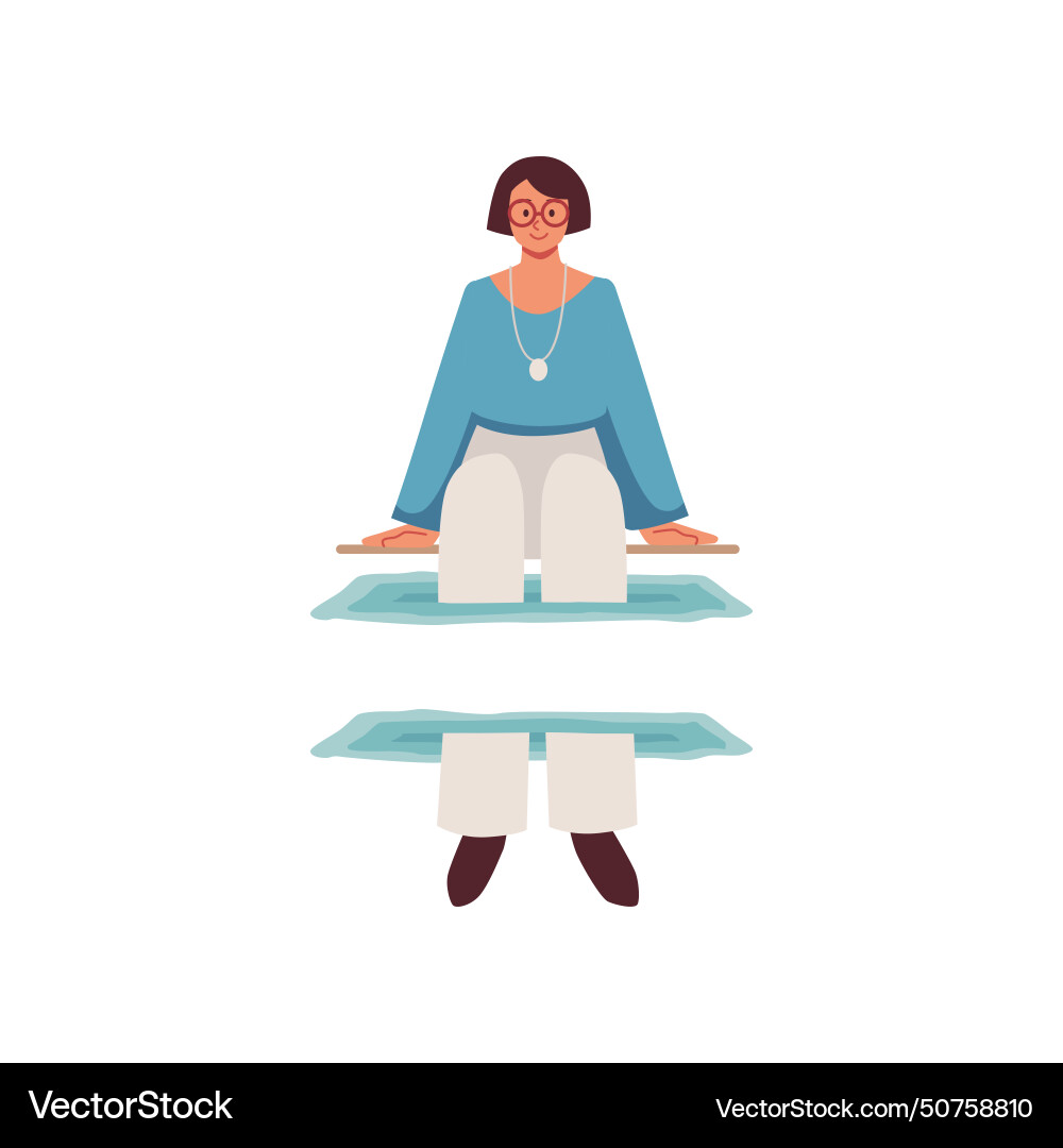 Girl sits with her legs dangling Royalty Free Vector Image