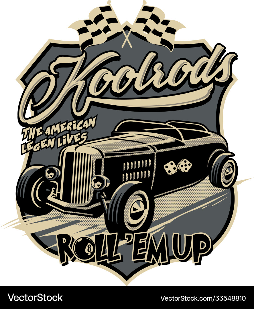 Koolrods Royalty Free Vector Image - VectorStock