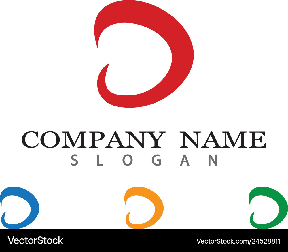 D letter icon Royalty Free Vector Image - VectorStock