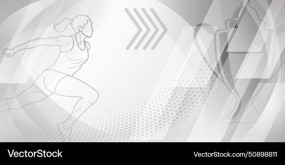 Runner themed background Royalty Free Vector Image