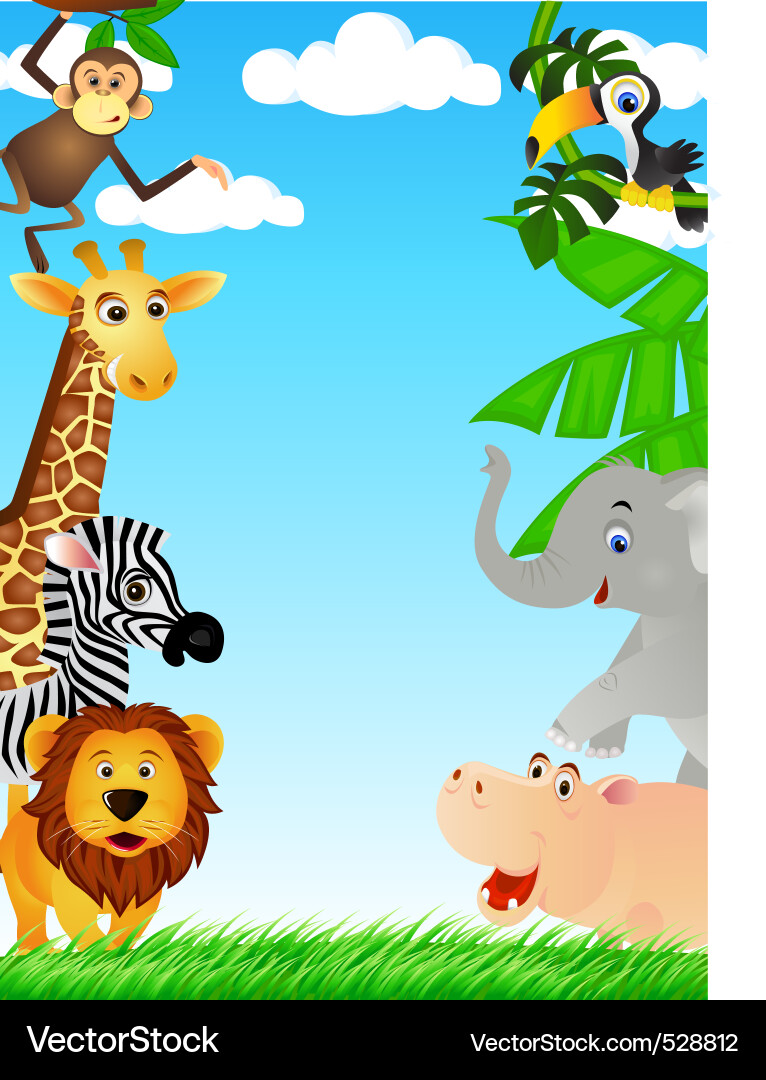 Tiere Cartoon Lizenzfreies Vektorbild - VectorStock