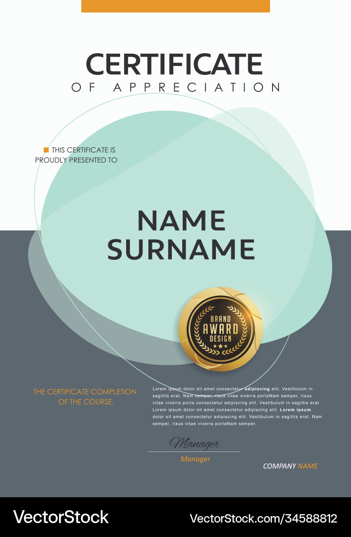 Certificate 507 Royalty Free Vector Image - VectorStock