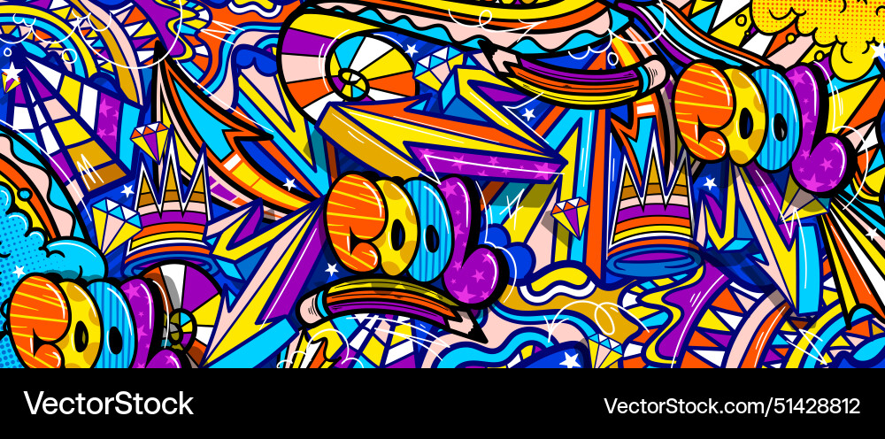 Graffiti doodle art Royalty Free Vector Image - VectorStock