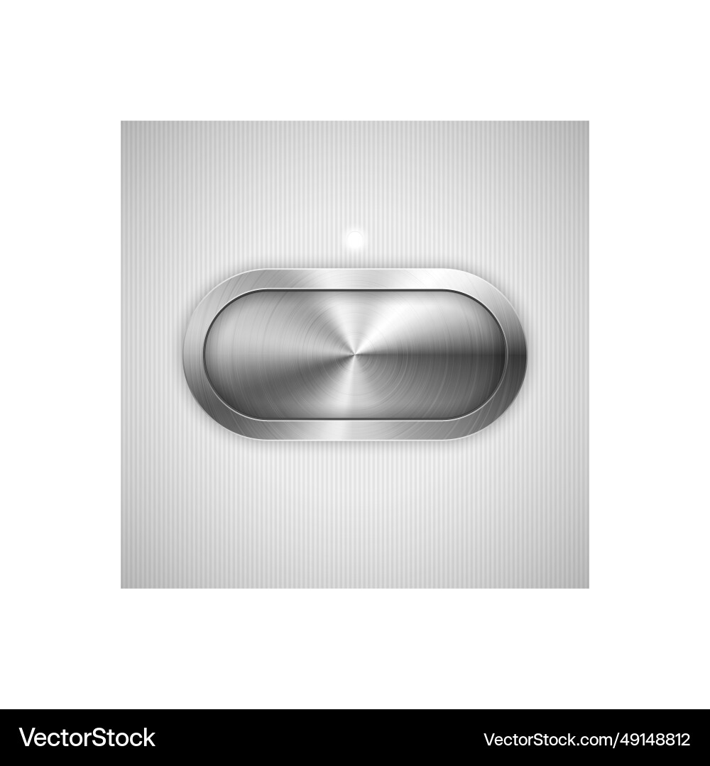 High detailed of metallic button Royalty Free Vector Image