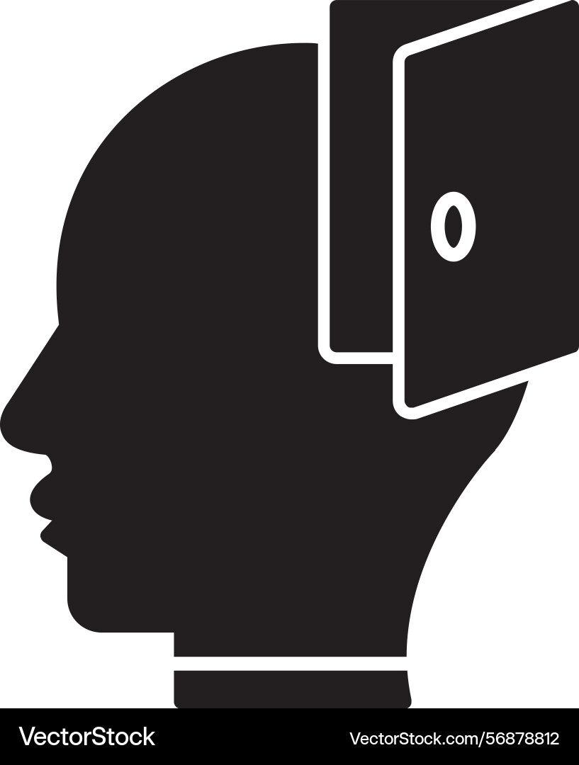 Open mind icon Royalty Free Vector Image - VectorStock