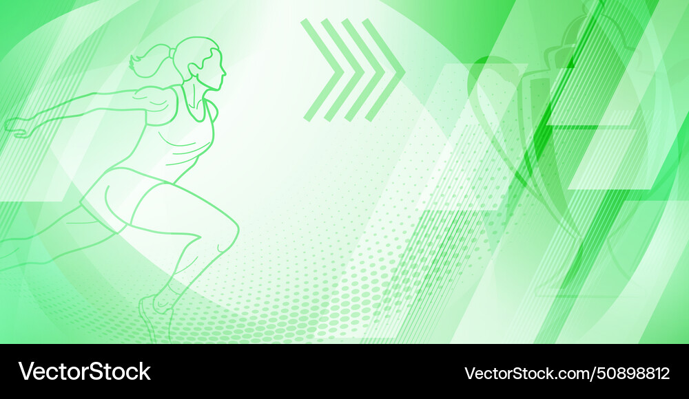 Runner themed background Royalty Free Vector Image