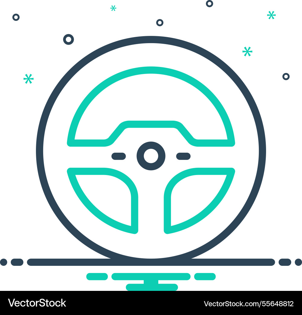 Steering wheel Royalty Free Vector Image - VectorStock