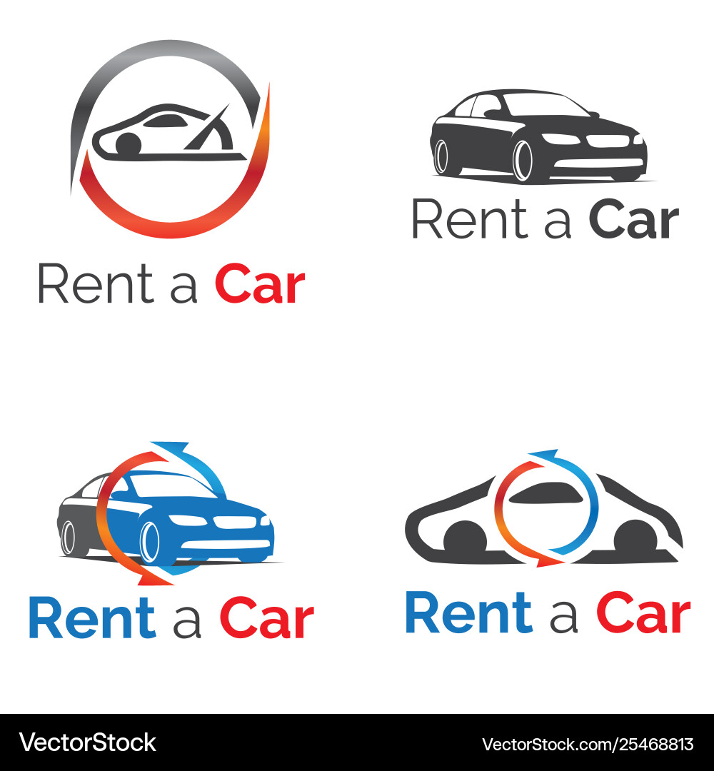 Car Rental Logos Royalty Free Vector Image - VectorStock