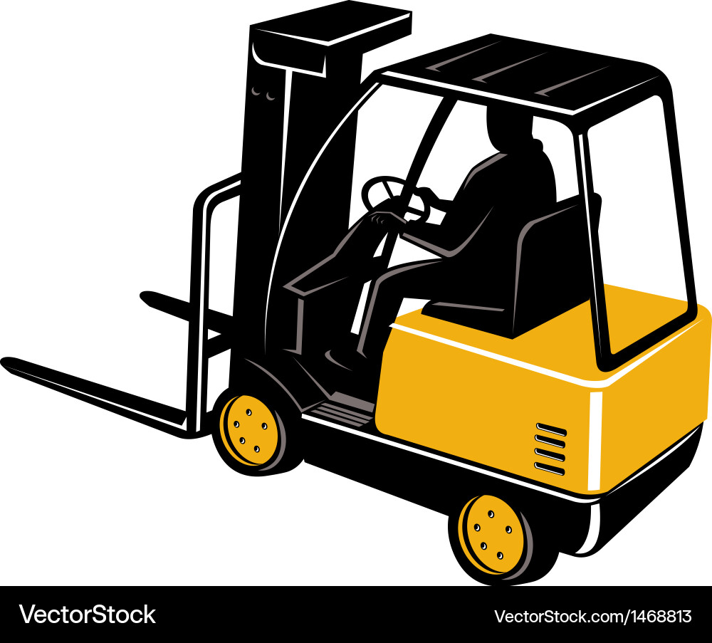 Forklift truck Royalty Free Vector Image - VectorStock