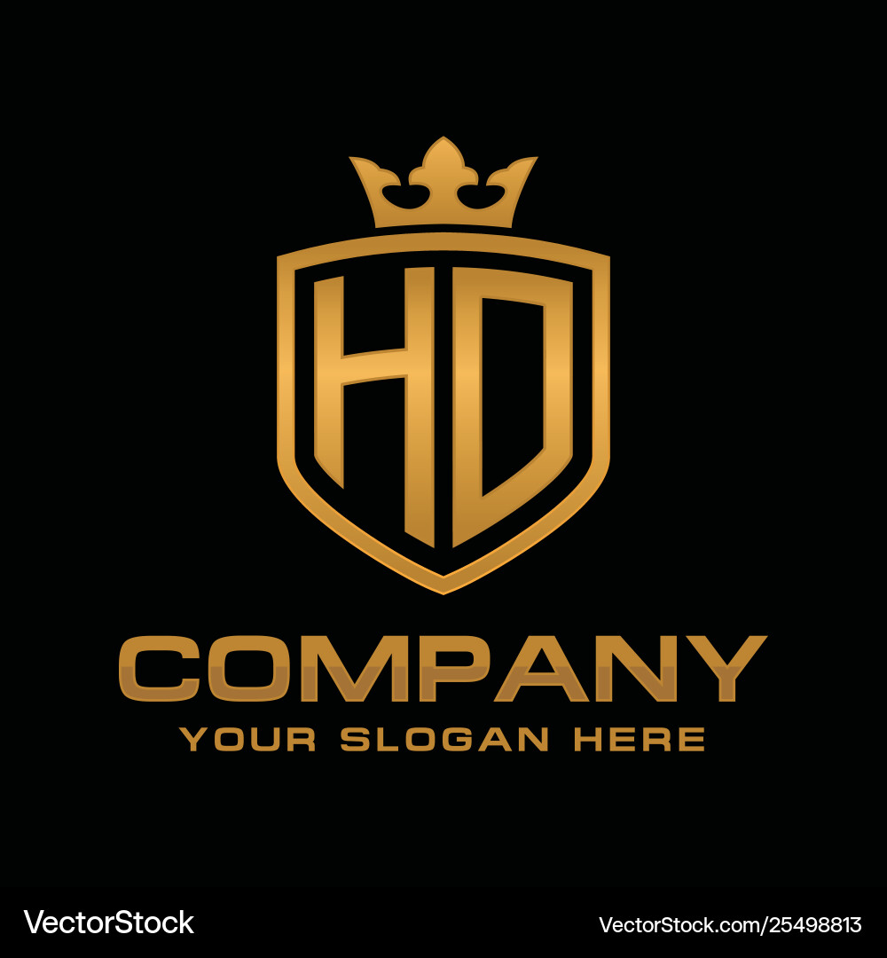 Hd logo Royalty Free Vector Image - VectorStock