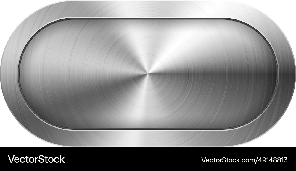 High detailed of metallic button Royalty Free Vector Image