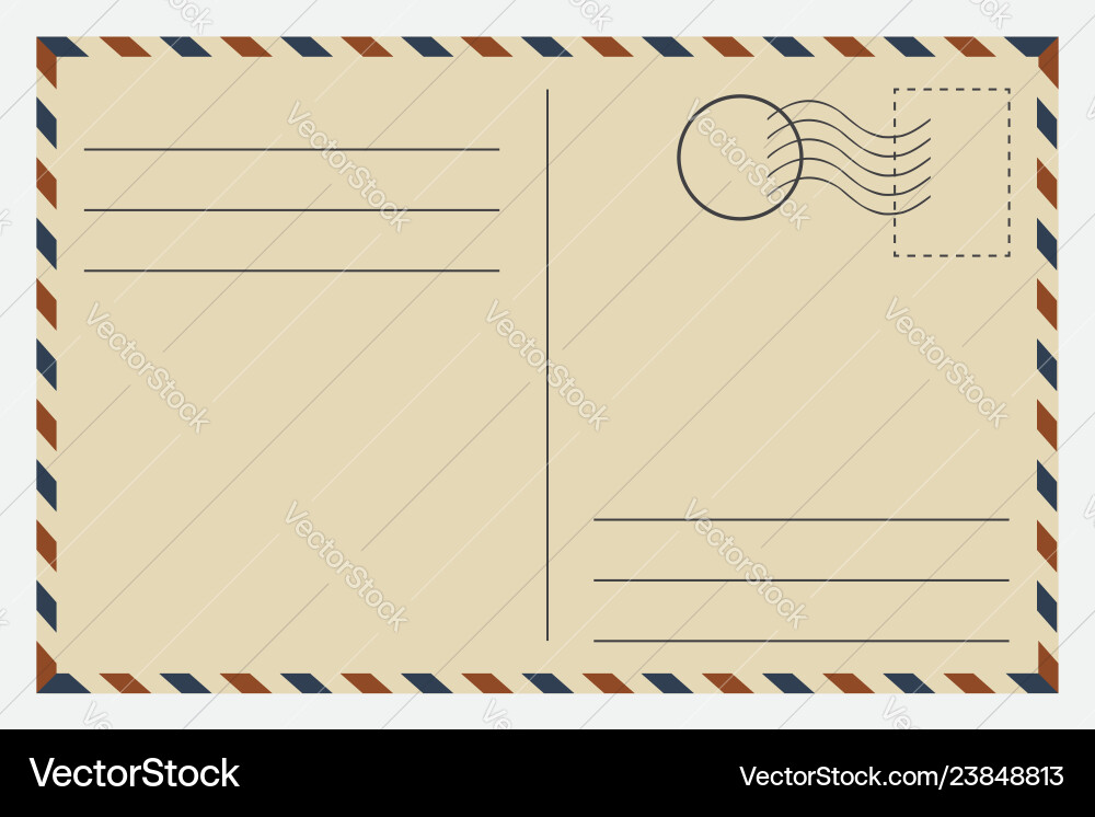 Postcard Royalty Free Vector Image - VectorStock