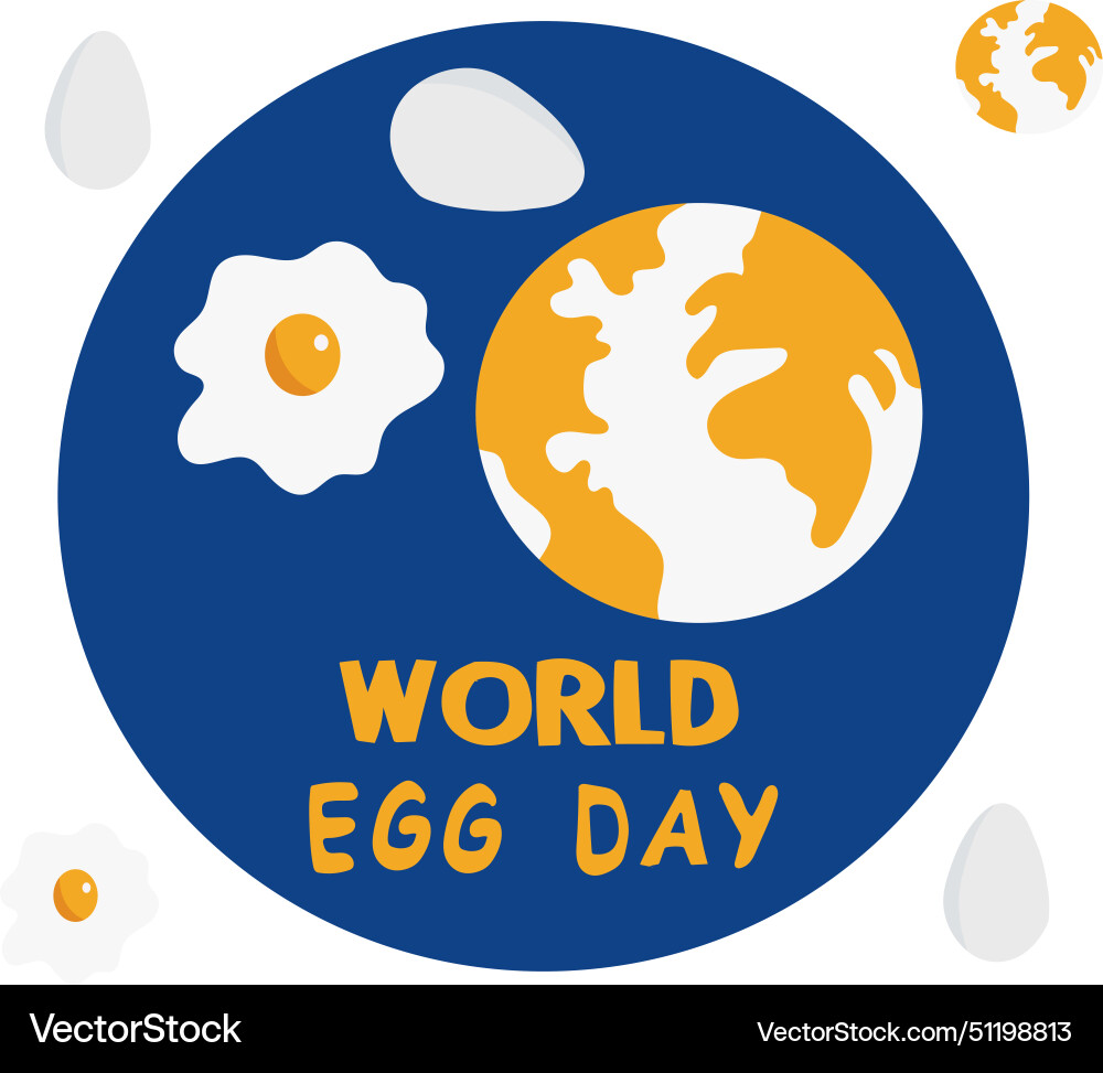 World egg day national Royalty Free Vector Image