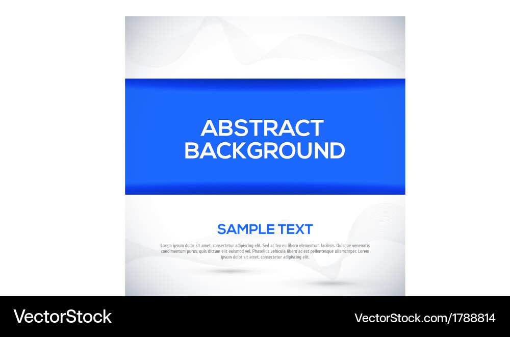 Blue 3d background Royalty Free Vector Image - VectorStock