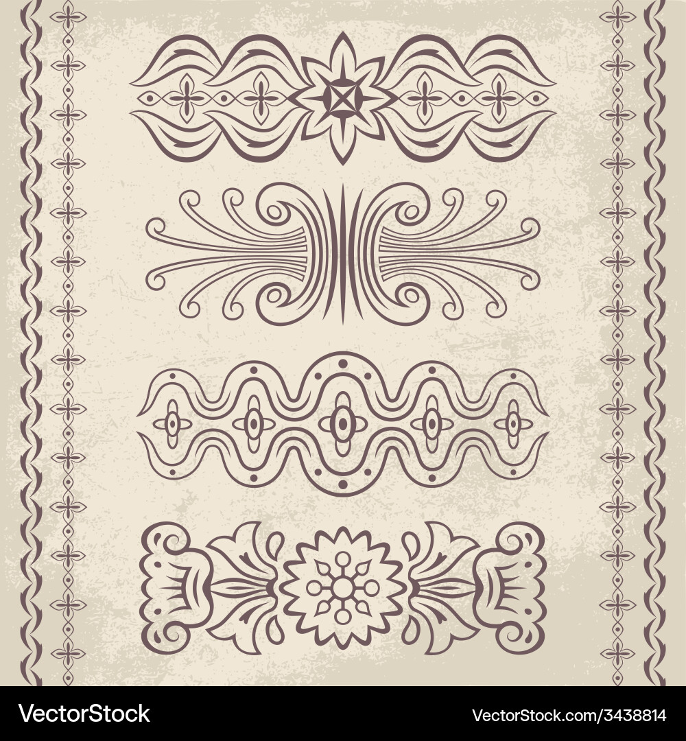 Decor elements Royalty Free Vector Image - VectorStock