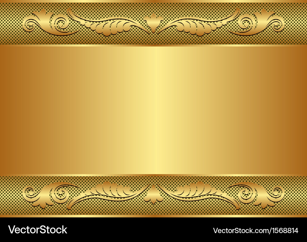 Golden background Royalty Free Vector Image - VectorStock